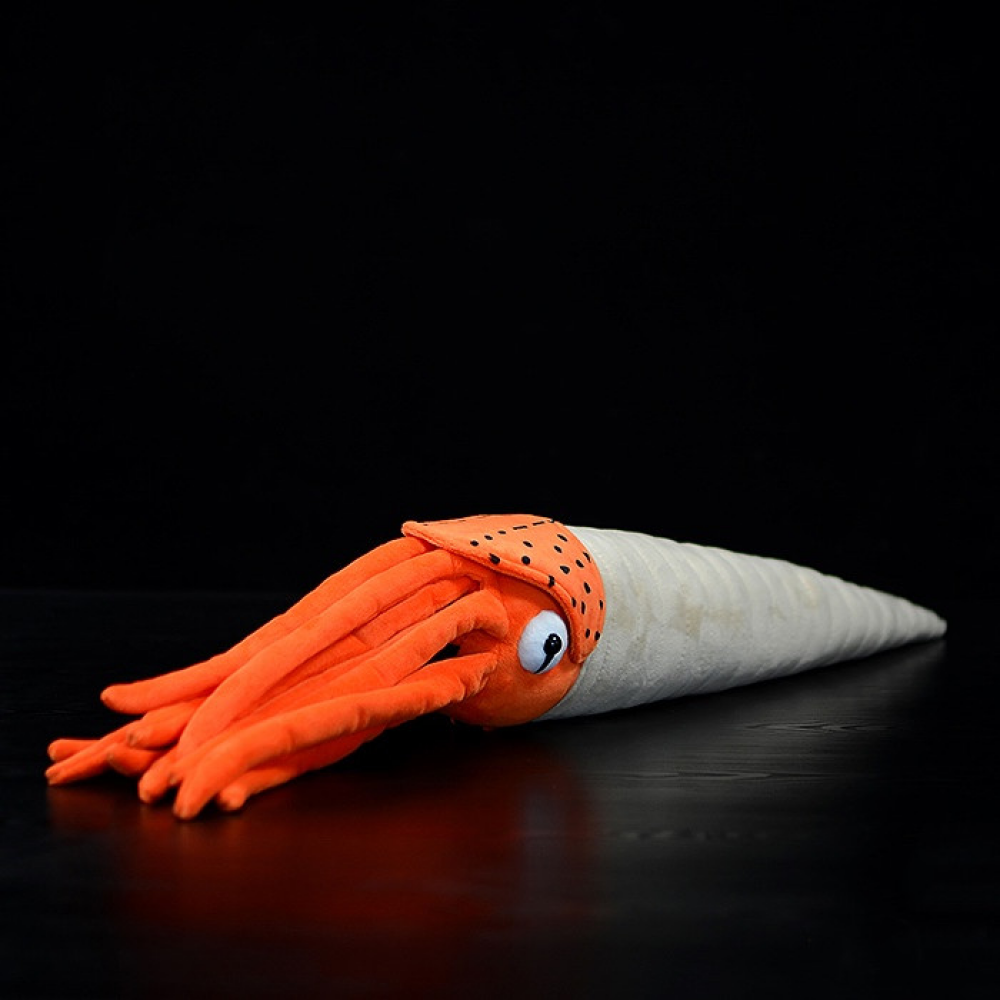 SoftDaysLab Orthoceras Plush Toy – Realistic Prehistoric Nautiloid ...