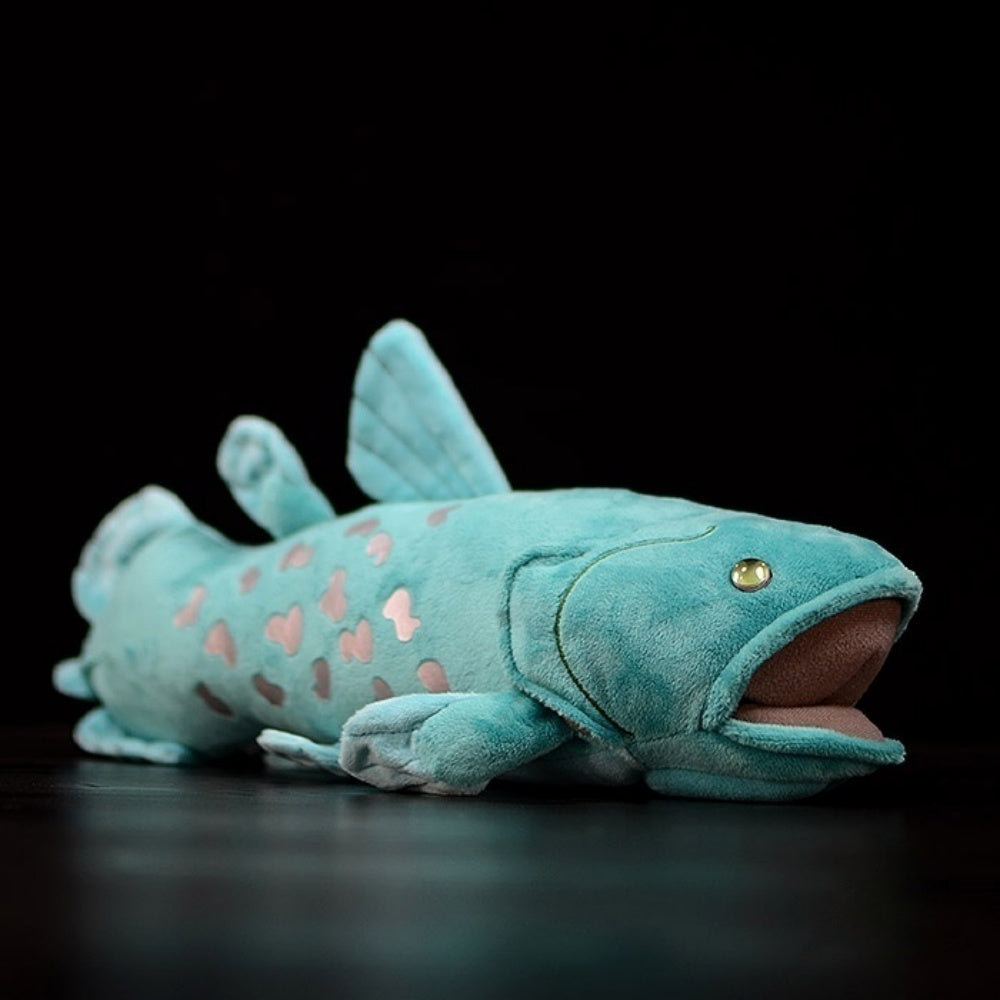 SoftDaysLab Prehistoric Coelacanth Plush Toy – Soft and Ancient Deep ...