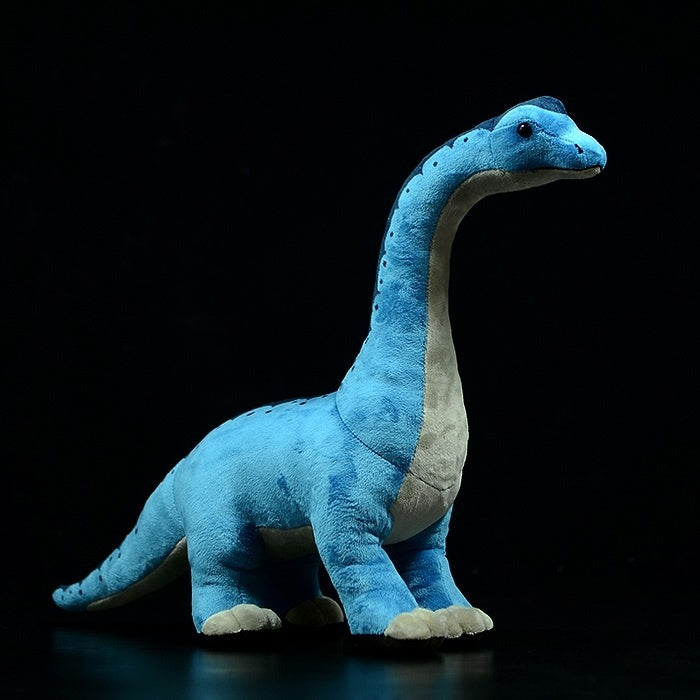 SoftDaysLab Blue Brachiosaurus Dinosaur Plush Toy – Soft Jurassic ...